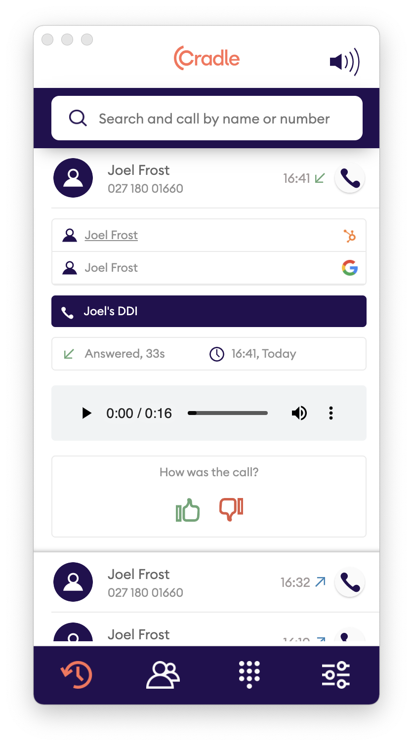 What do I need to know about Call Recording with Cradle?